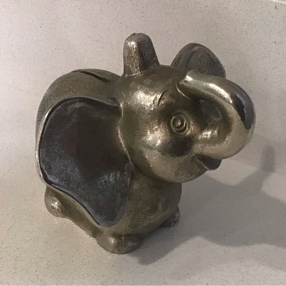 unknown | Toys | Vintage Walt Disney Dumbo Silver Pewter Coin Bank ...